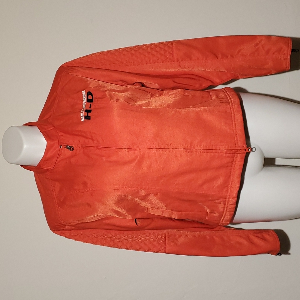 Harley-Davidson Red/Orange Motorcycle Jacket - Gem